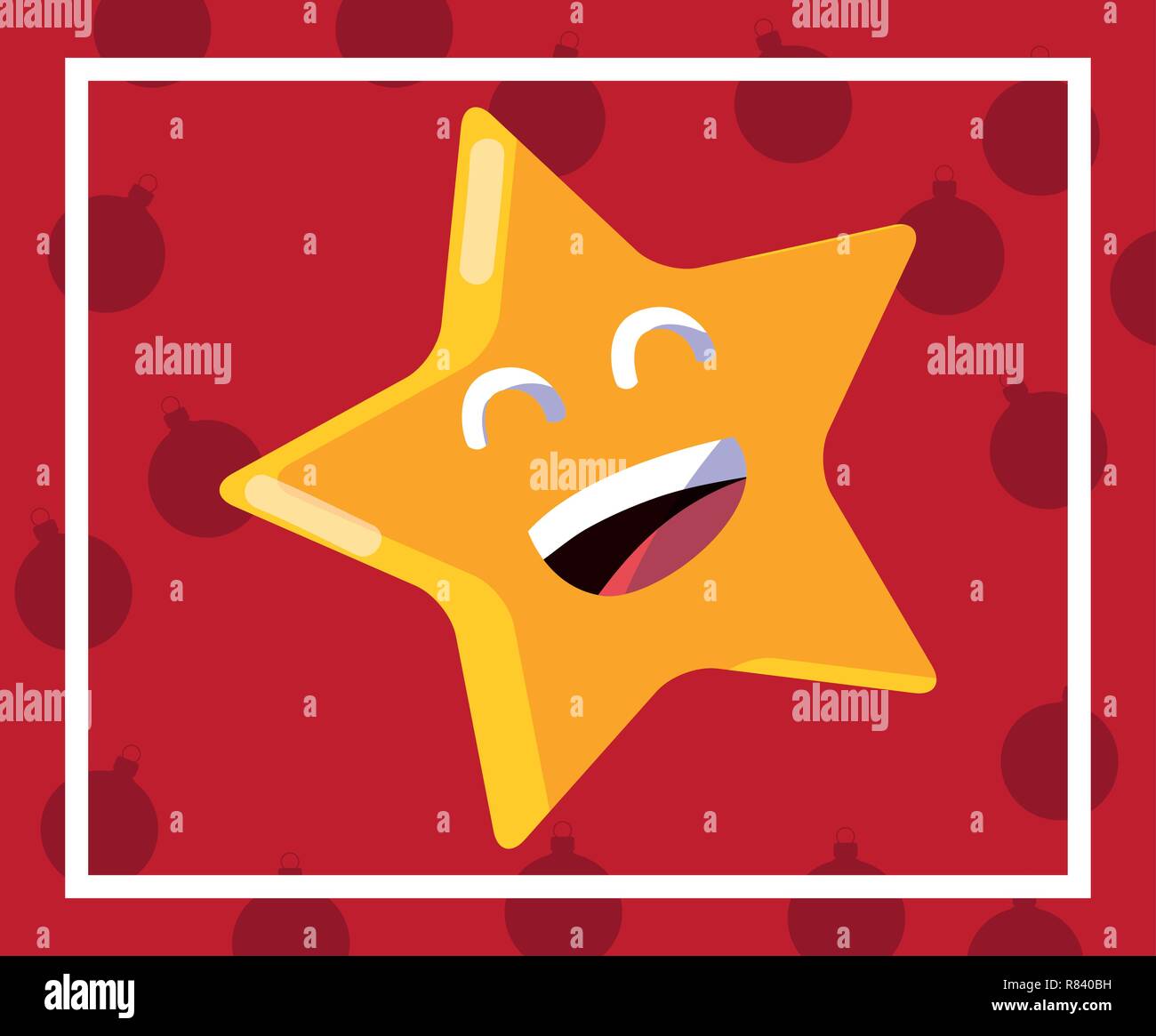 cartoon star icon over red background, vector illustration Stock Vector ...