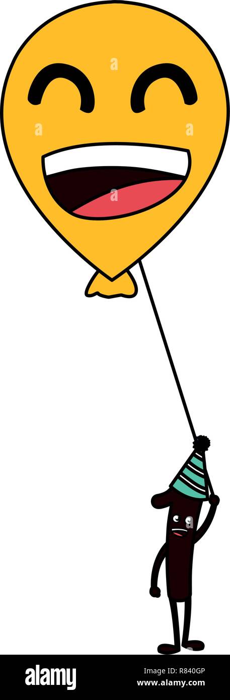 cartoon number one holding a balloon over white background, vector ...