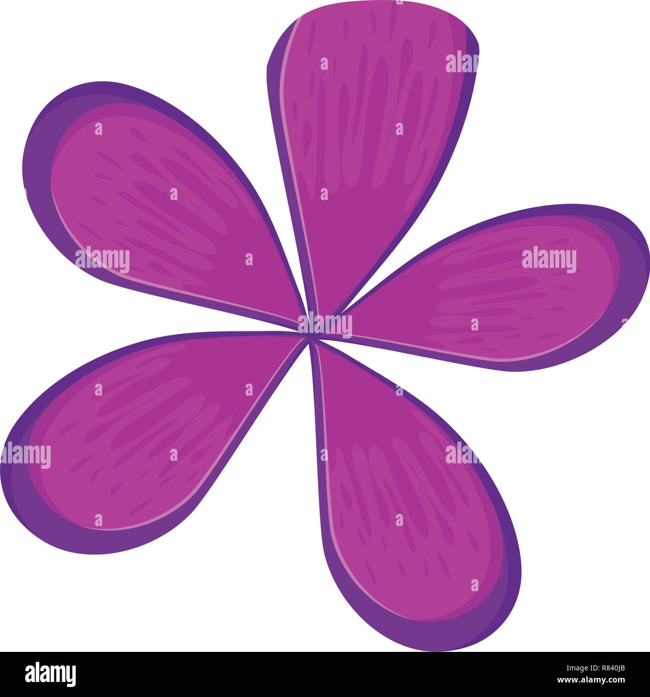 tropical flower icon over white background, colorful design, vector ...