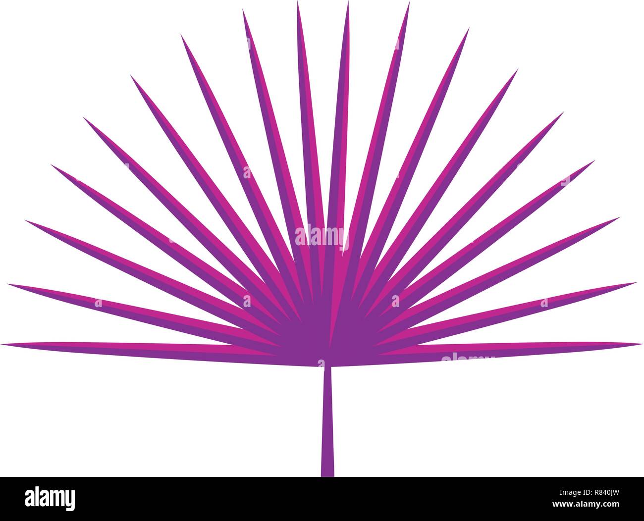 tropical flower icon over white background, colorful design, vector ...