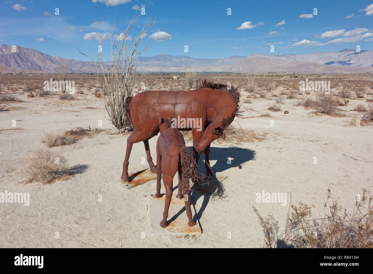 Metal horse sculptures by Ricardo Breceda in Galleta Meadows in Borrego ...