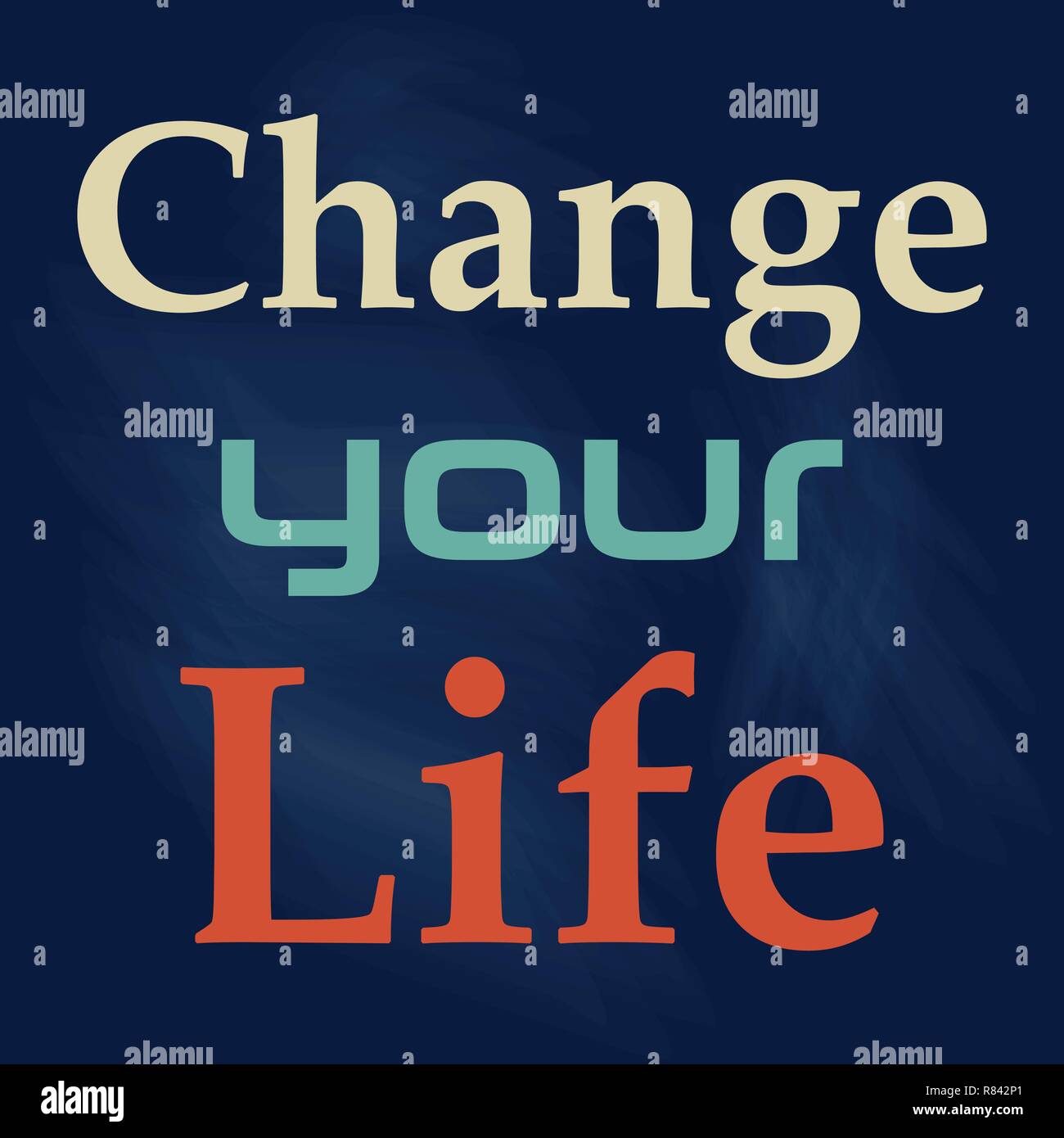 Change your life Vector illustration concept Stock Vector Image & Art ...