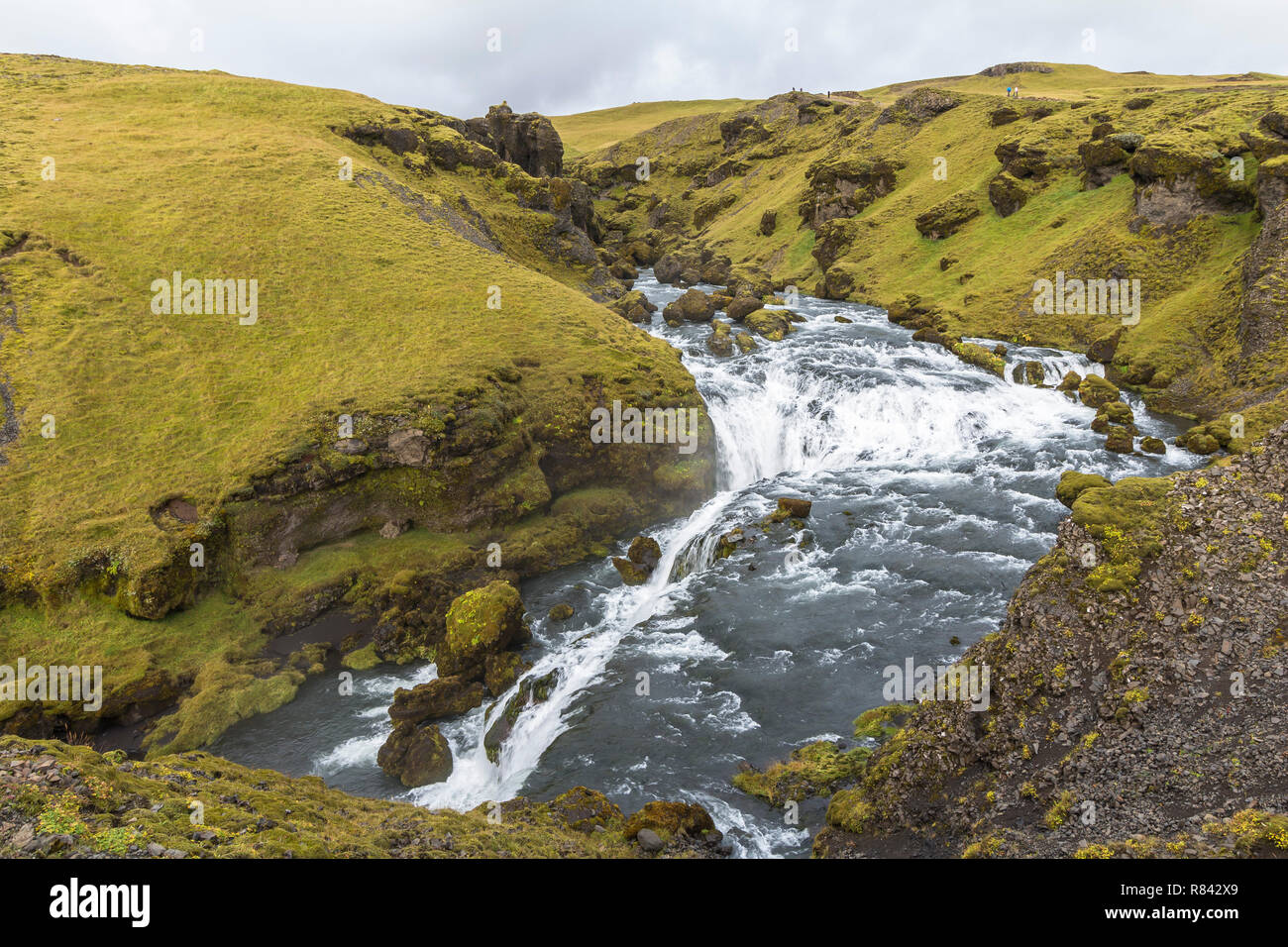 River in beautiful icelandic landscape near Skogafoss Stock Photo - Alamy