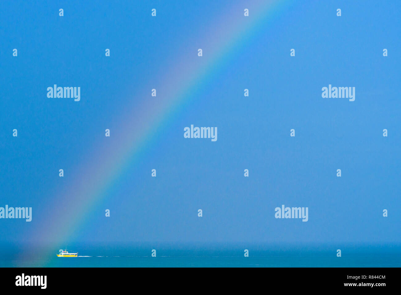 Rainbow colored boat hi-res stock photography and images - Alamy