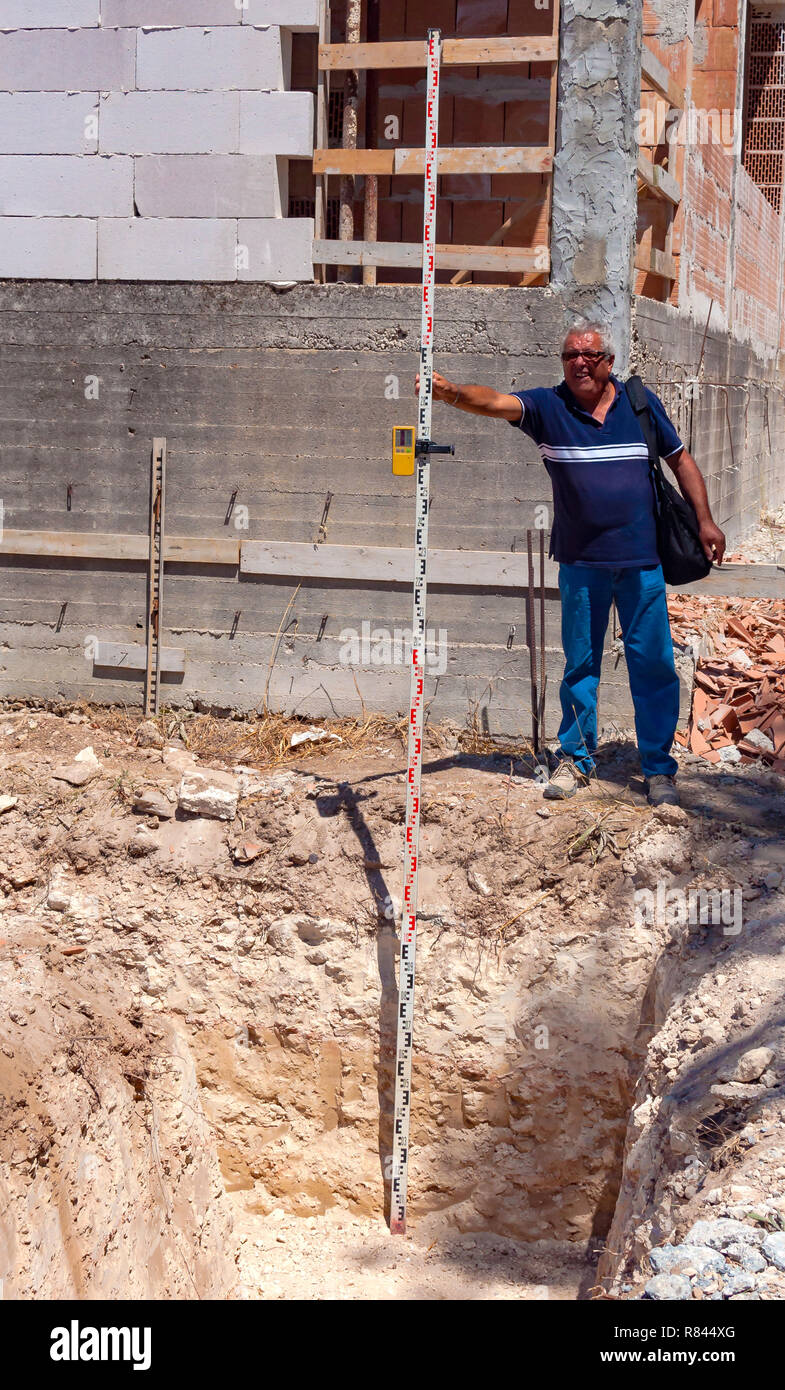 Leveling rod hi-res stock photography and images - Alamy