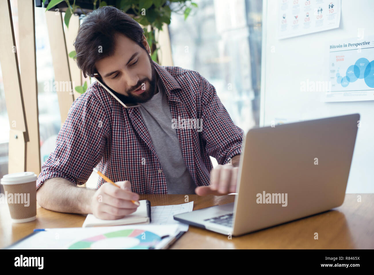 Creative male person sitting hi-res stock photography and images - Alamy