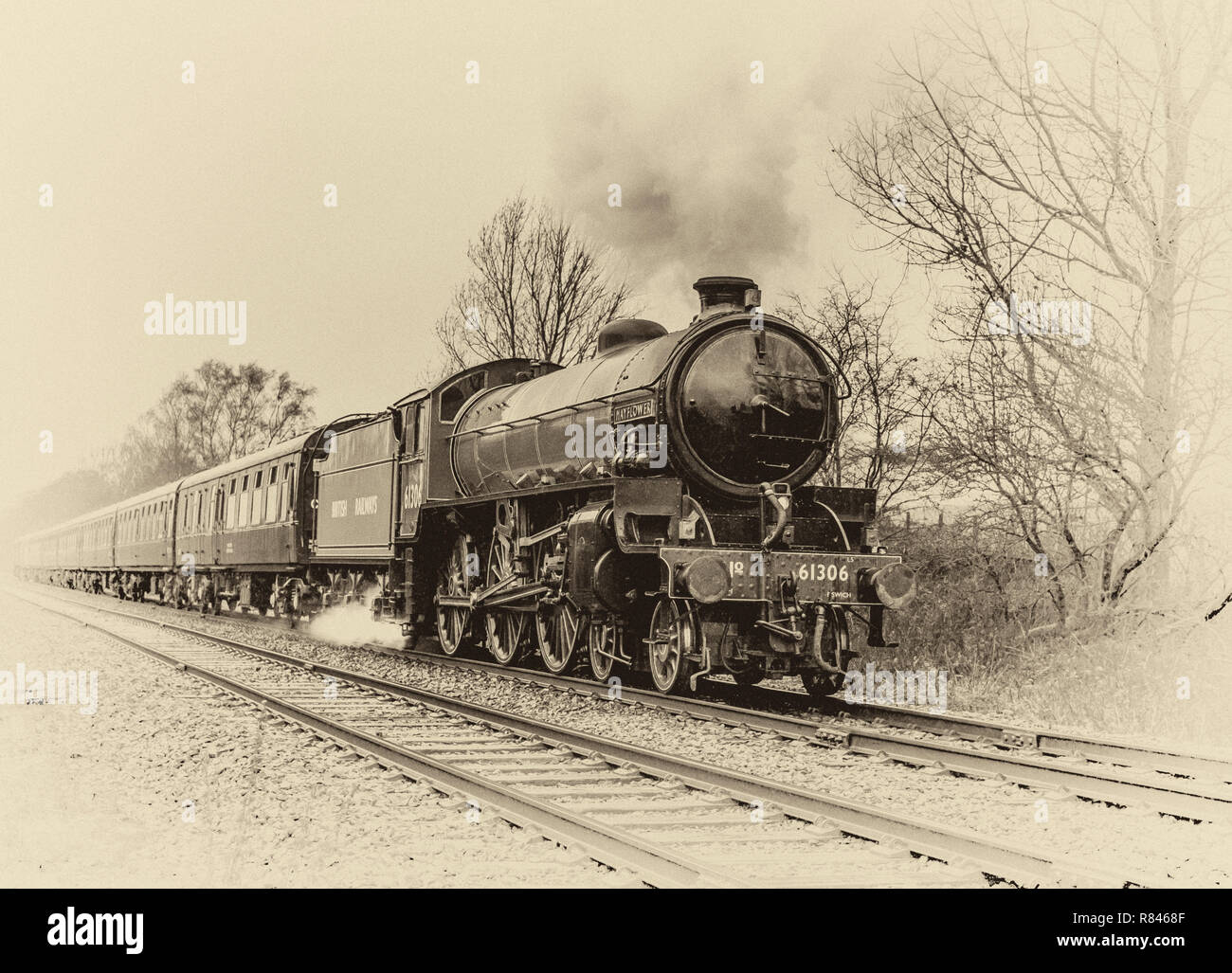 Mayflower steam train undergoing load trials before going into service ...