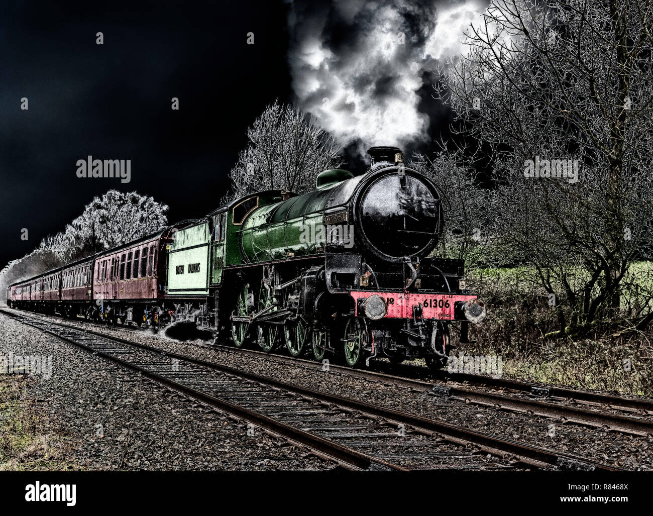 Mayflower steam train undergoing load trials before going into service ...