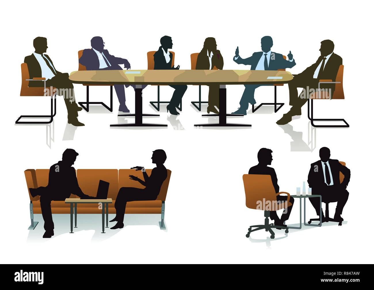 Business businesswoman leader meeting Cut Out Stock Images & Pictures ...