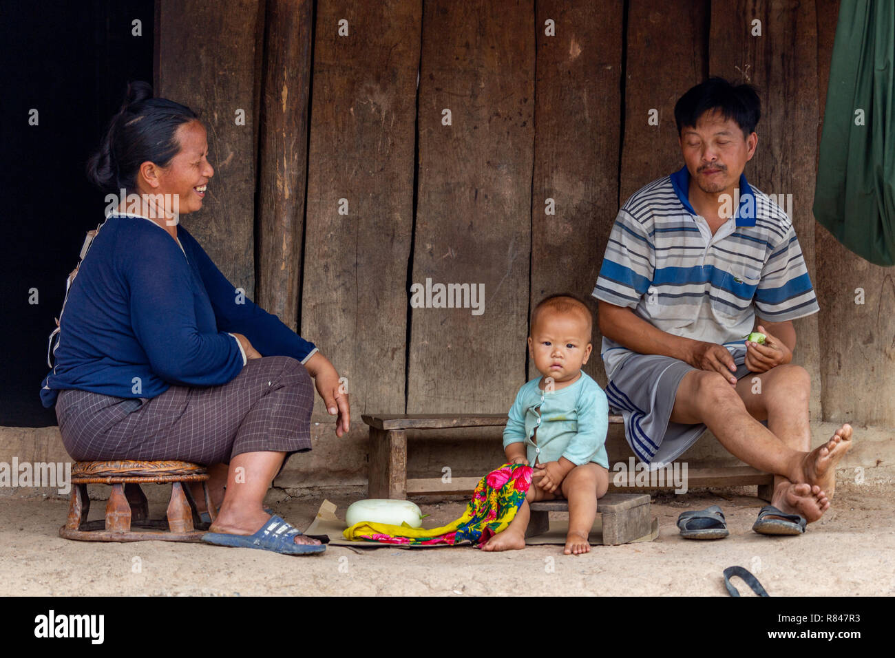 Young Rural Farmer Family And Baby High Resolution Stock Photography ...