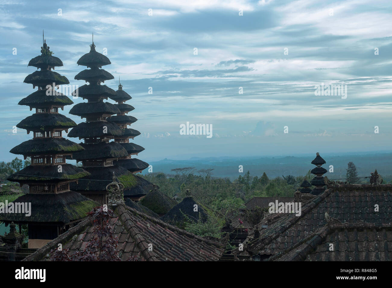 Pura Besakih temple complex, holiest of all Balinese Hindu temple ...