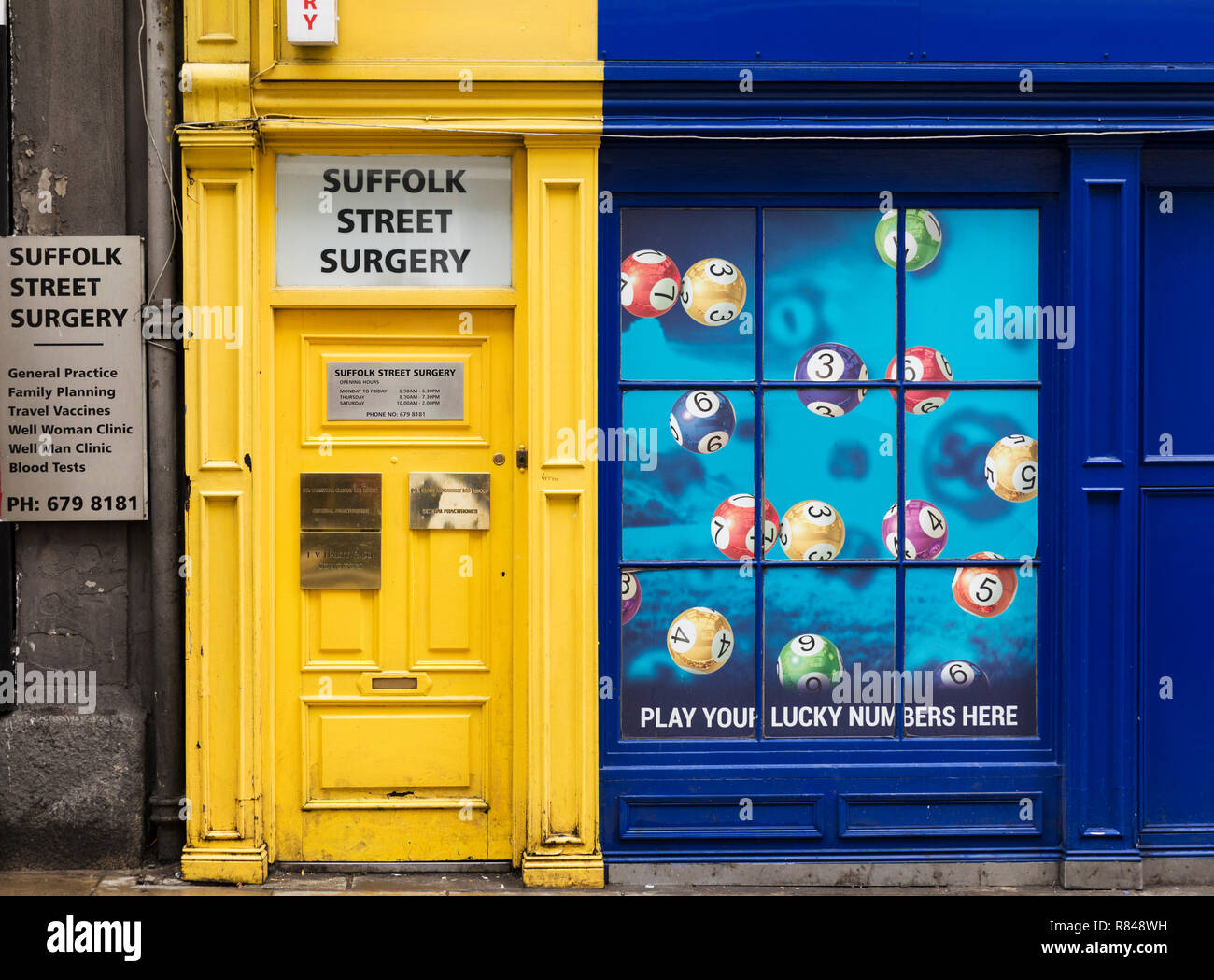 Ireland,Dublin,street front entrance to surgery Stock Photo - Alamy