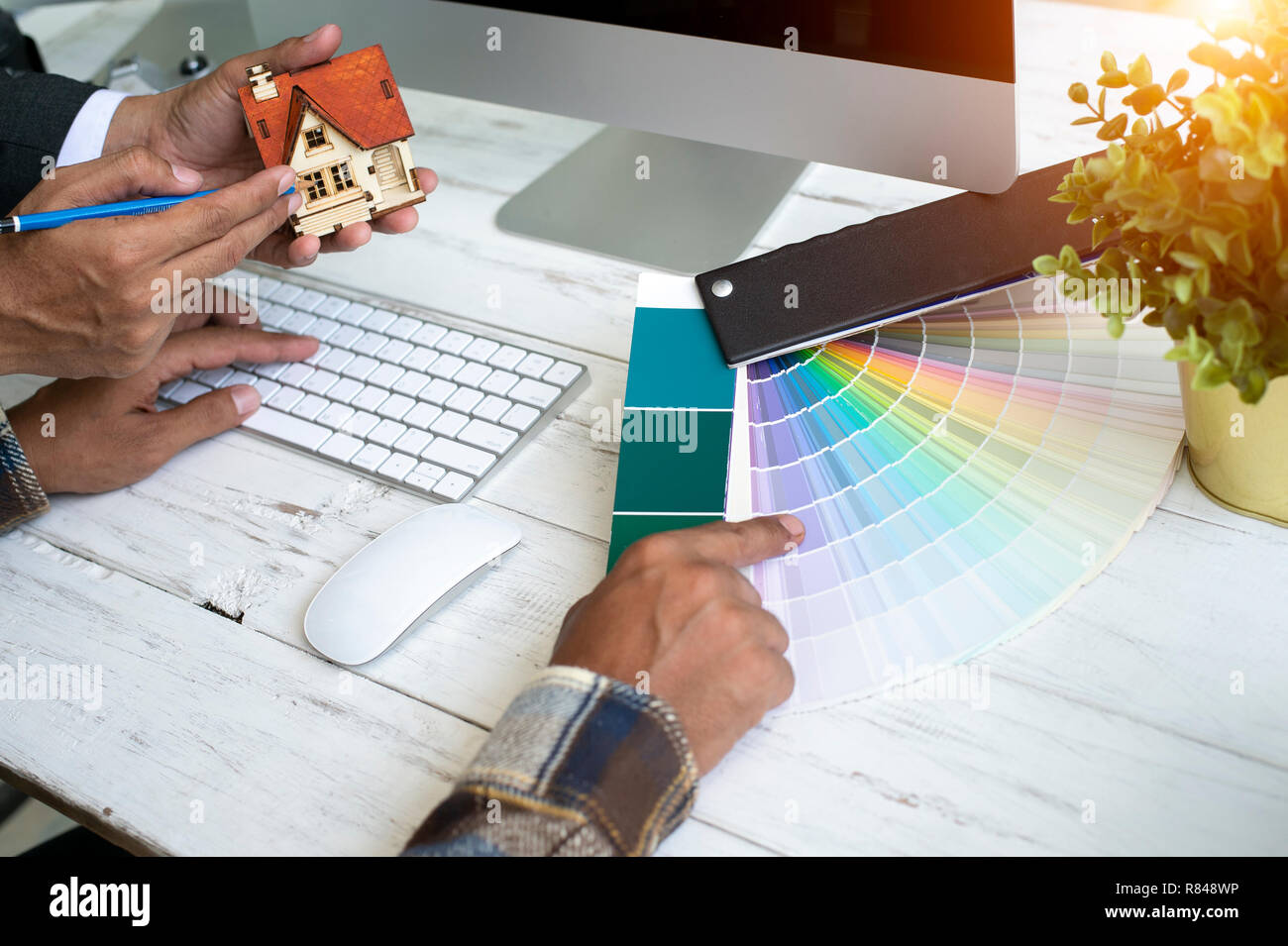 The architect will discuss how the color of the house will be selected ...