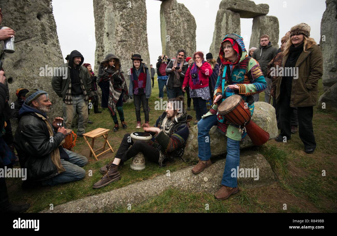 Spring Equinox is celebrated at Stonehenge, Wiltshire 20/03/2016 Stock ...