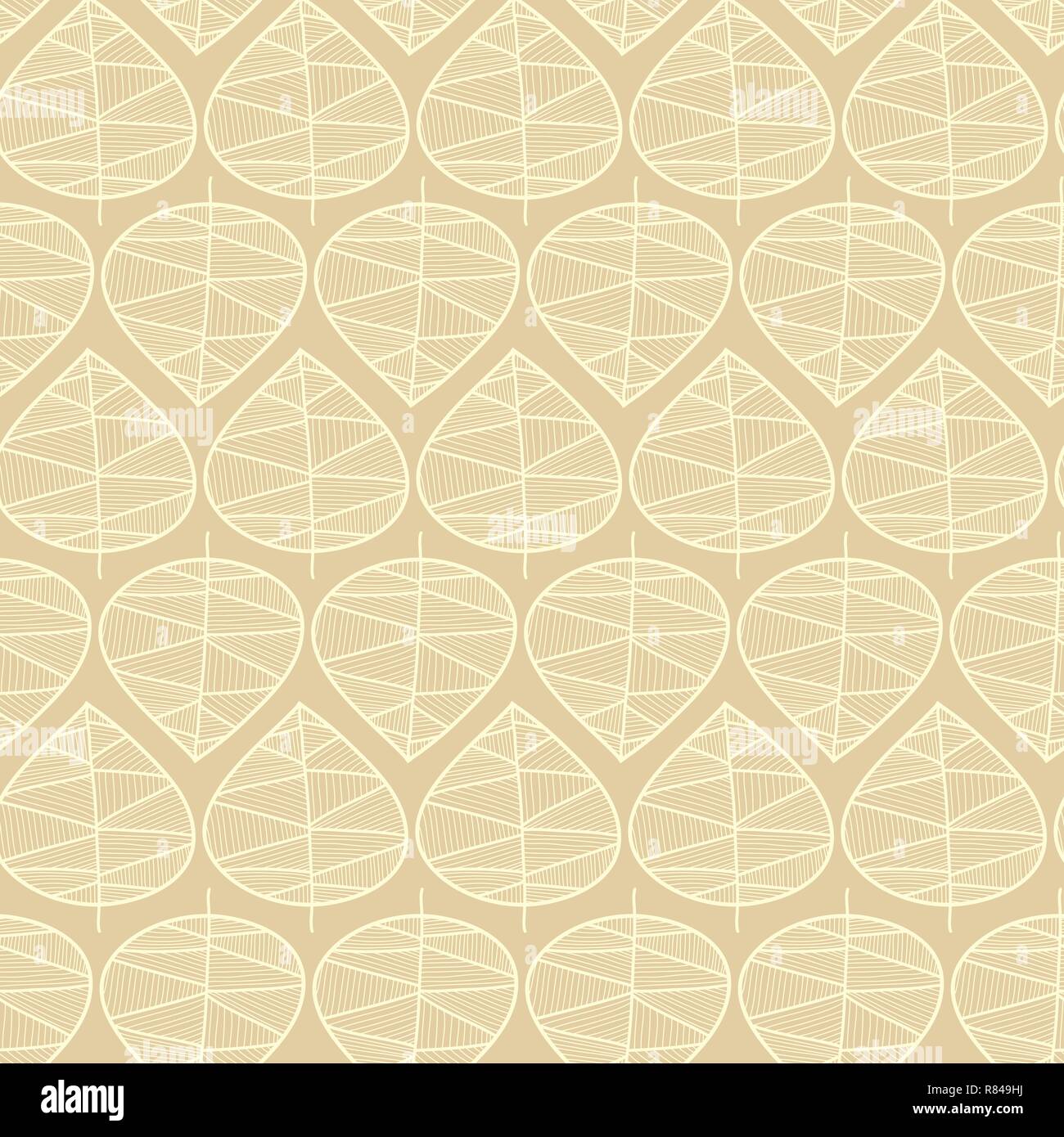 Seamless leaves vector background. Subtle abstract autumn pattern ...