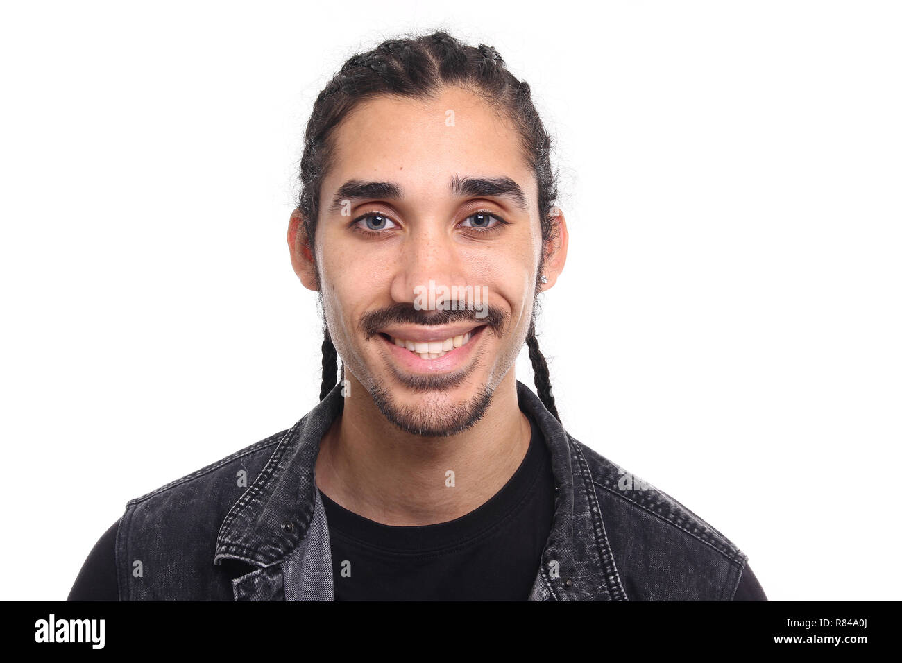 Beautiful man in front of a background Stock Photo - Alamy