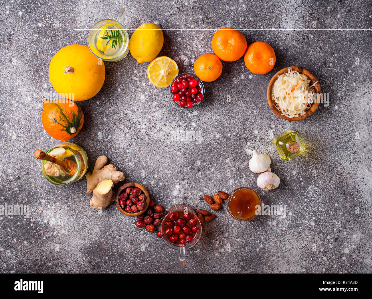 Healthy products for Immunity boosting Stock Photo - Alamy