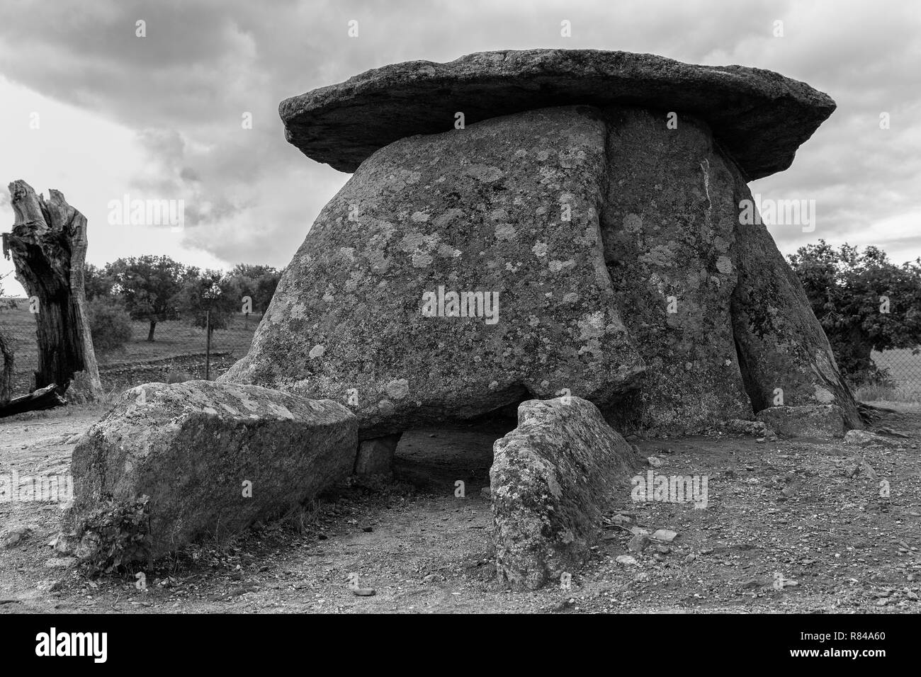 Dolmen type Black and White Stock Photos & Images - Alamy