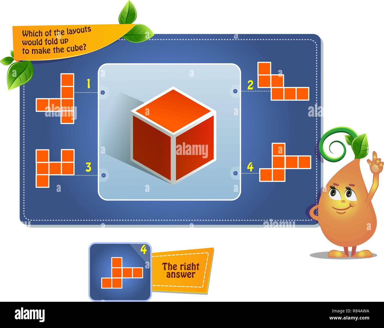 educational game for kids, puzzle. development of spatial thinking in ...