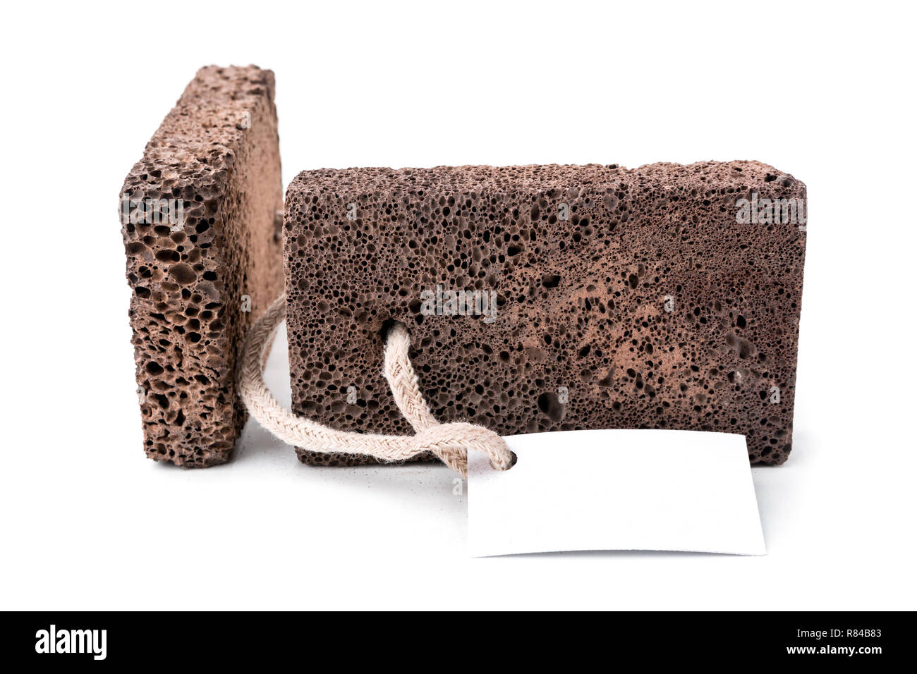 Volcanic lava foot pumices on the white background Stock Photo - Alamy