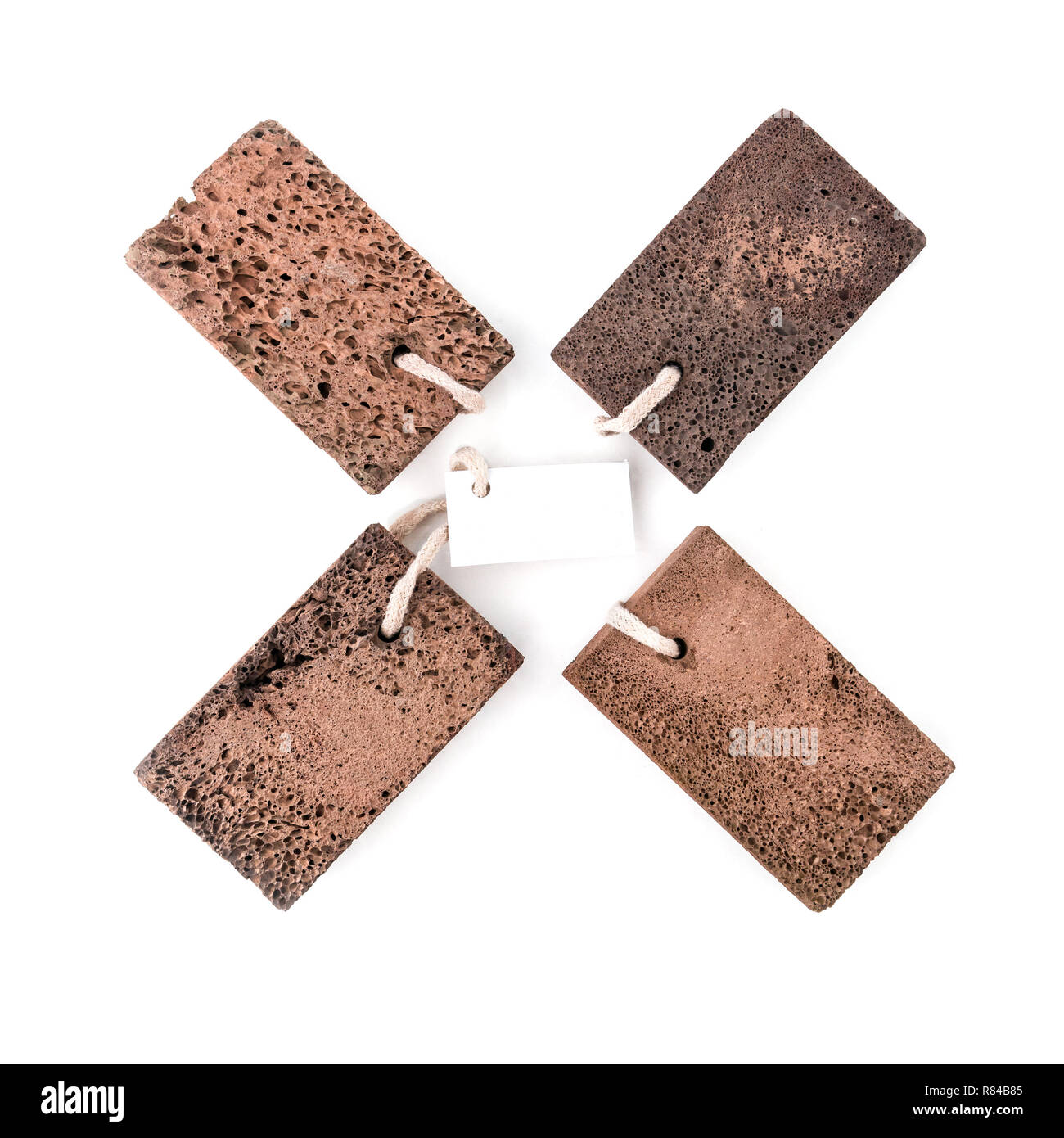 Volcanic lava foot pumices on the white background Stock Photo - Alamy