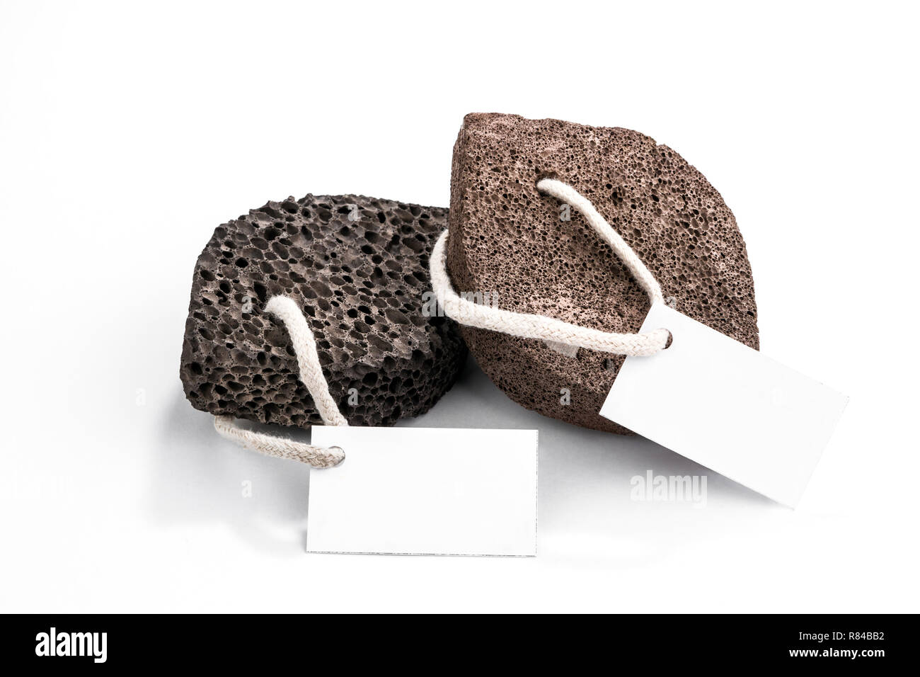 Volcanic lava foot pumices on the white background Stock Photo - Alamy