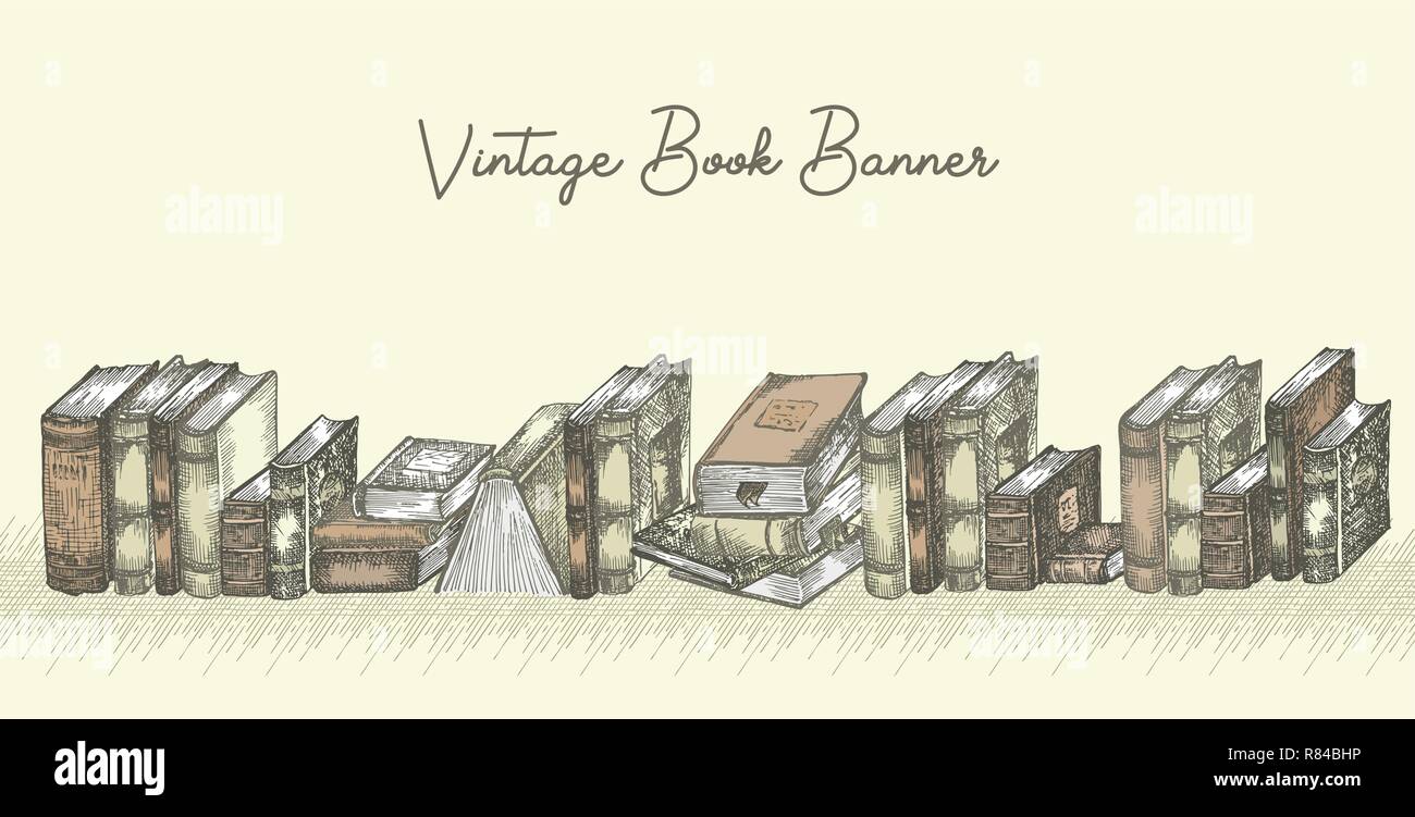 Antique books shop Stock Vector Images - Alamy
