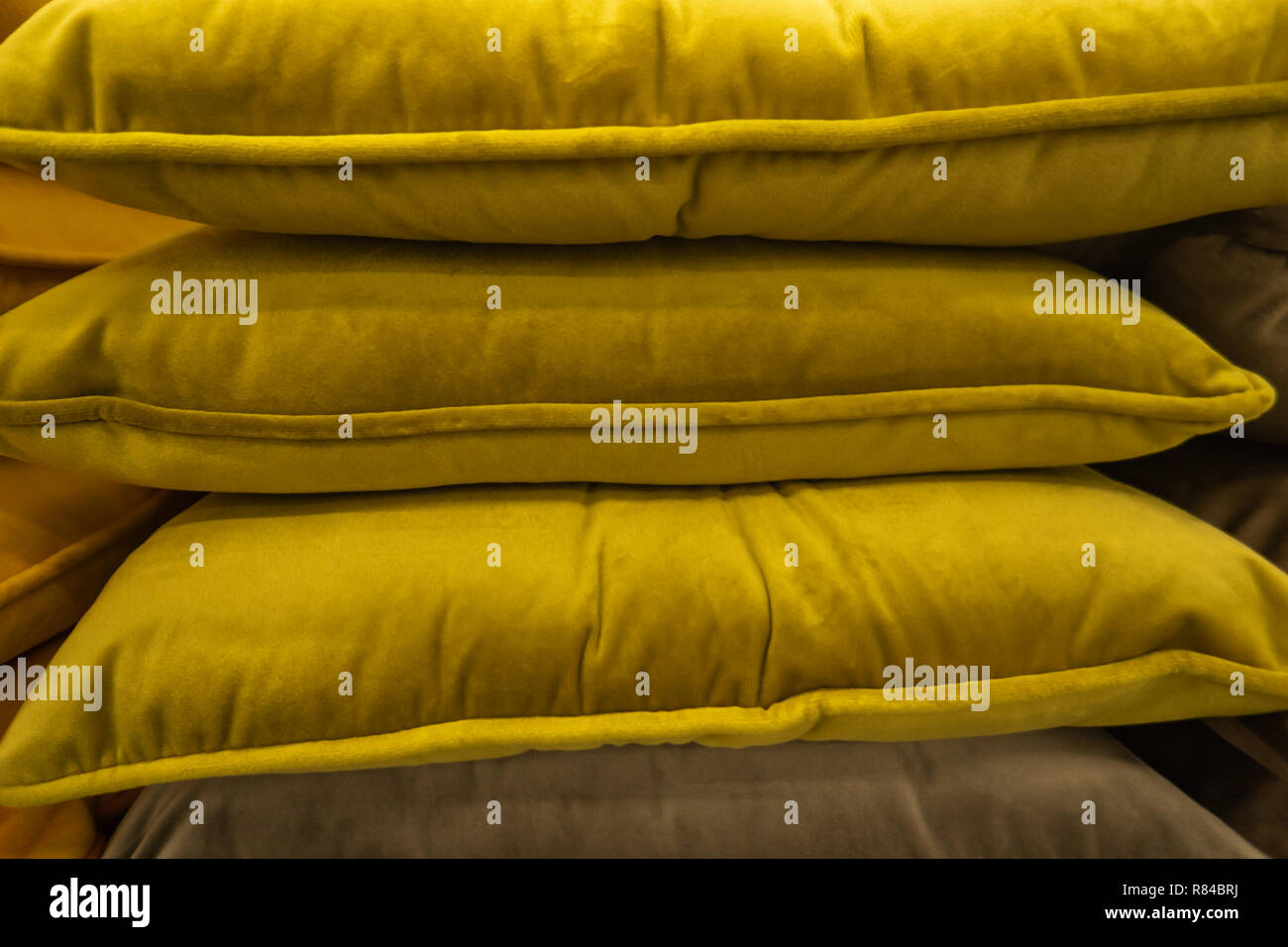 Store display of cushions hi-res stock photography and images - Alamy