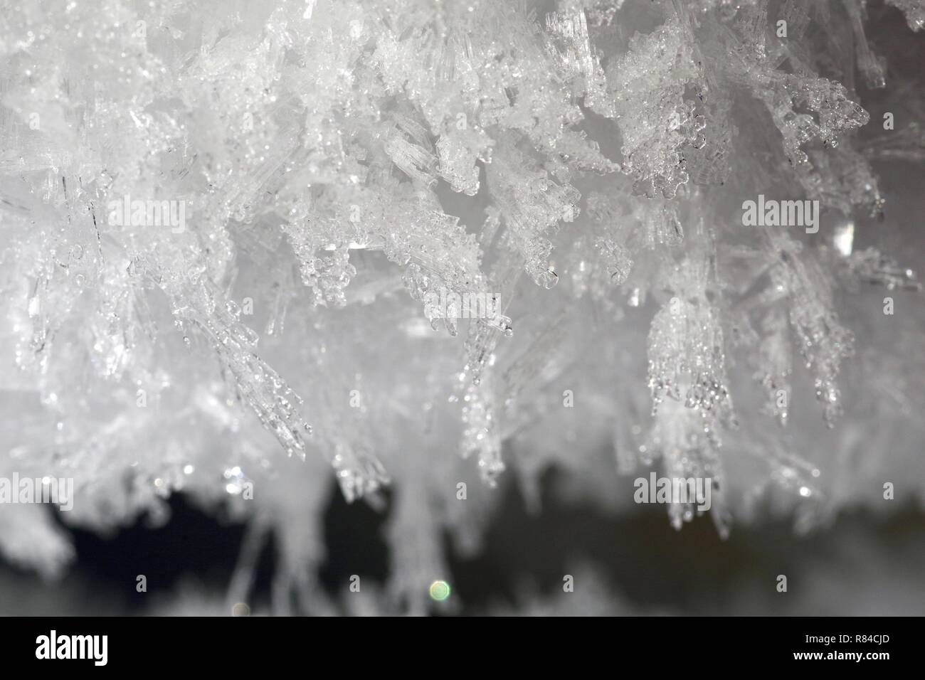 Iced Up Freezer. White Crystalline Ice. Aberdeen, Scotland, UK Stock ...