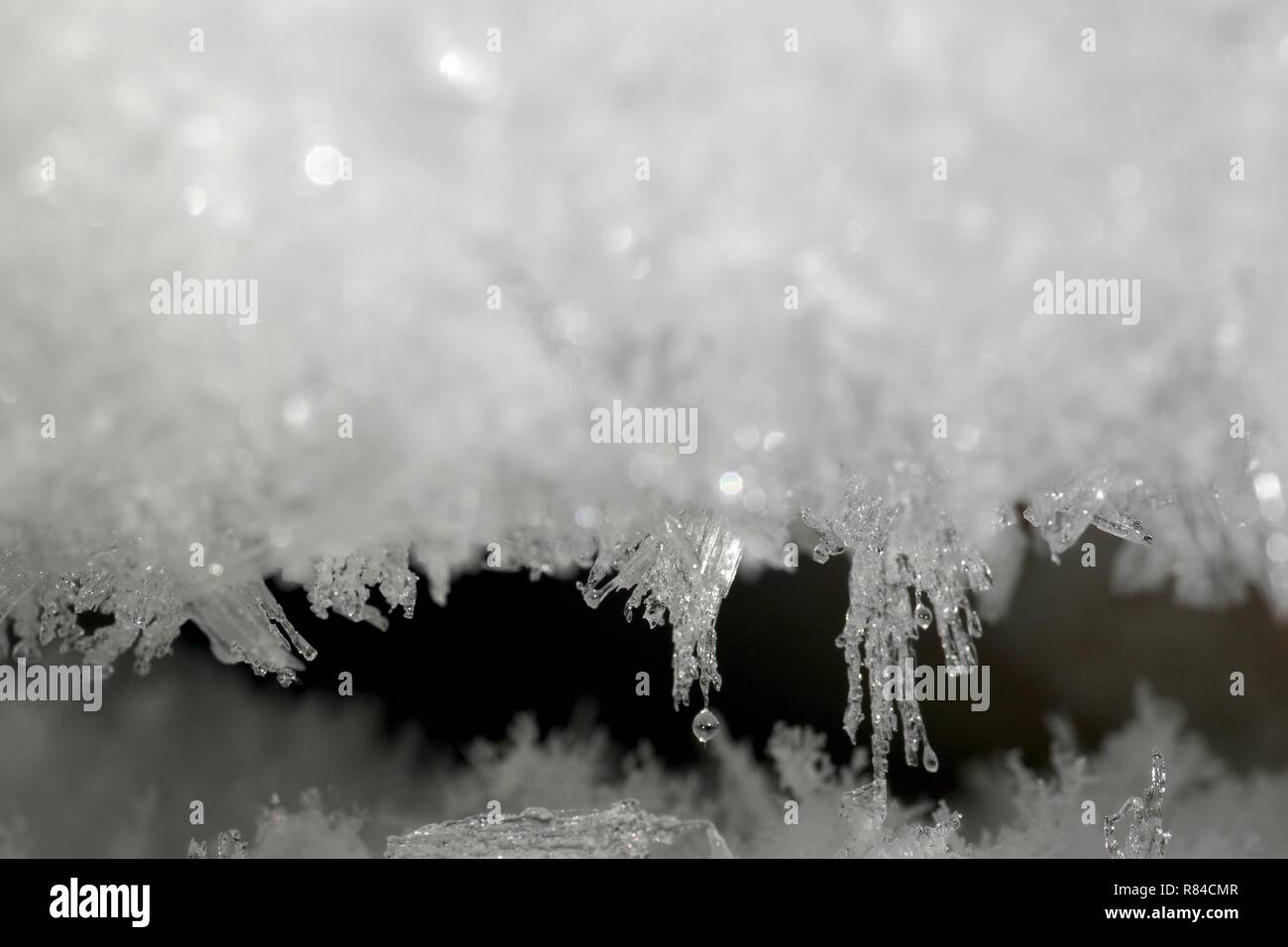 Iced Up Freezer. White Crystalline Ice. Aberdeen, Scotland, UK Stock ...