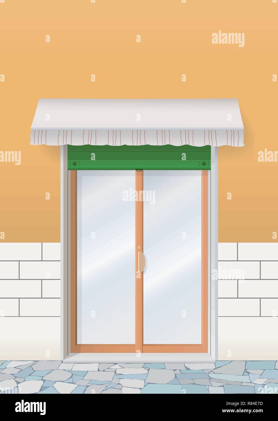 door of shop Stock Vector Image & Art - Alamy