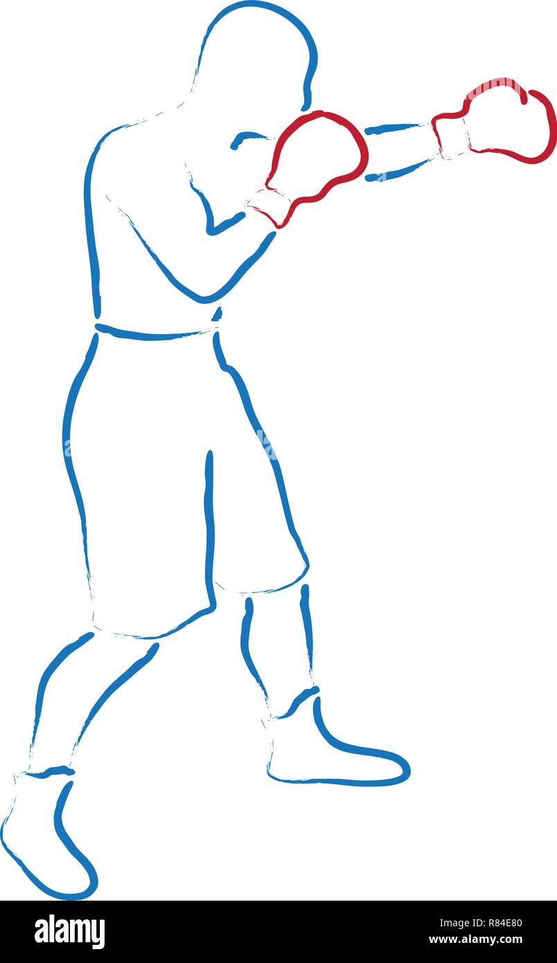 Boxing Sketch High Resolution Stock Photography and Images - Alamy