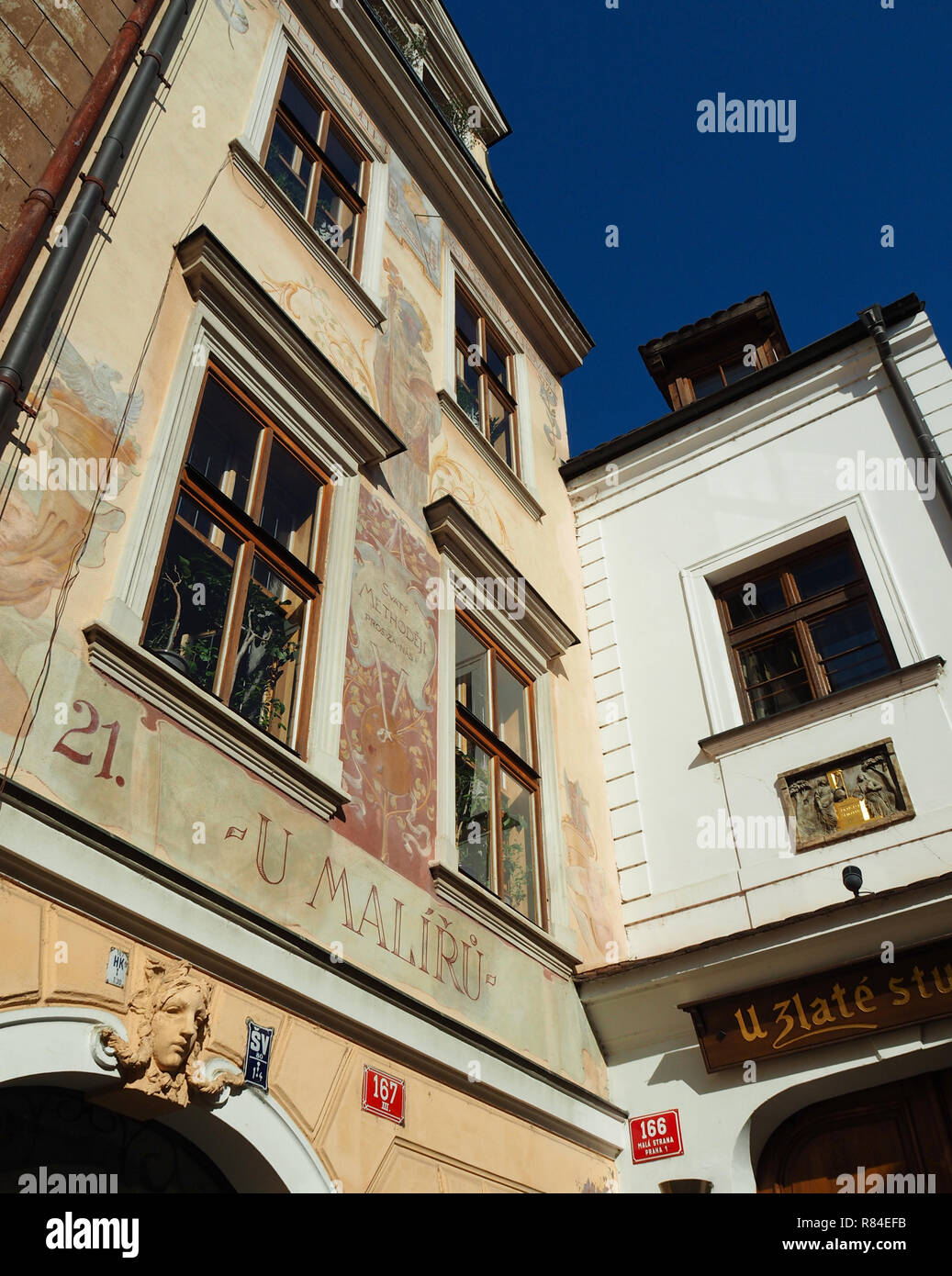 Historical structures in Prague, Czech Republic Stock Photo - Alamy