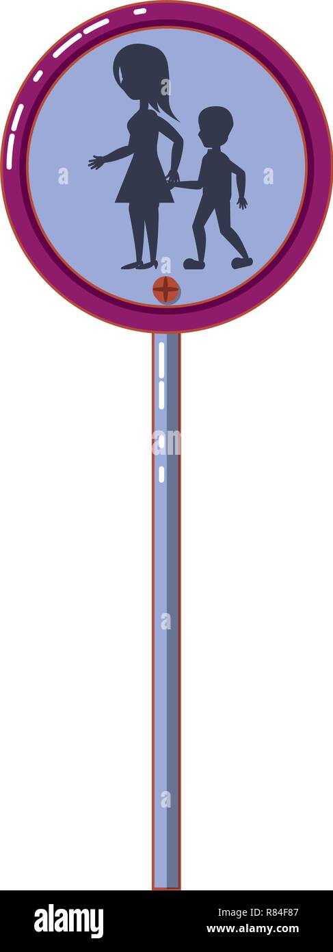 pedestrian crossing traffic signal vector illustration design Stock ...