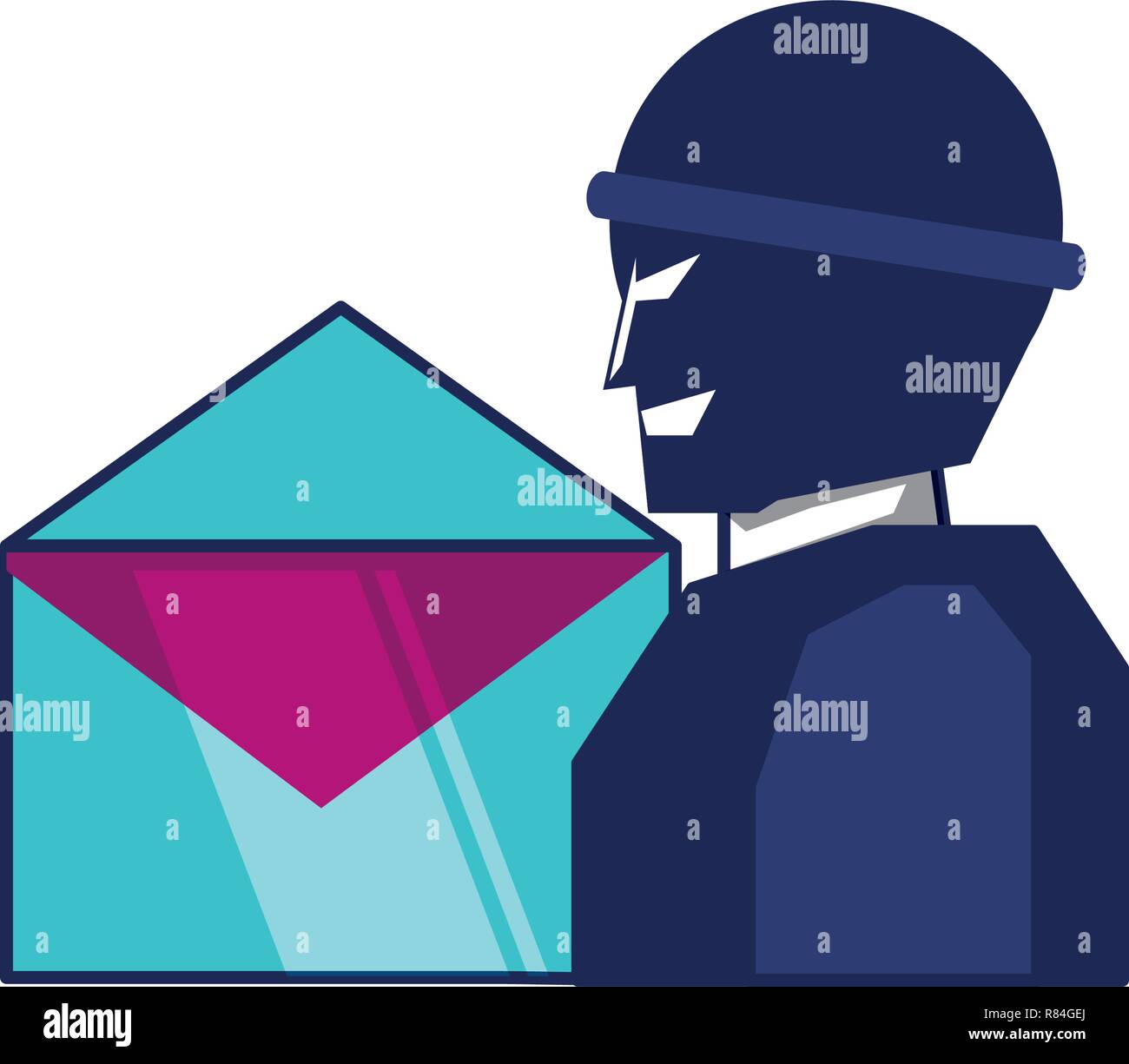 Mail robber Stock Vector Images - Alamy