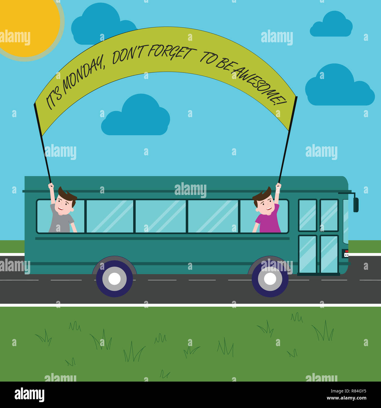 Text sign showing It S Is Monday Don T Forget To Be Awesome. Conceptual ...