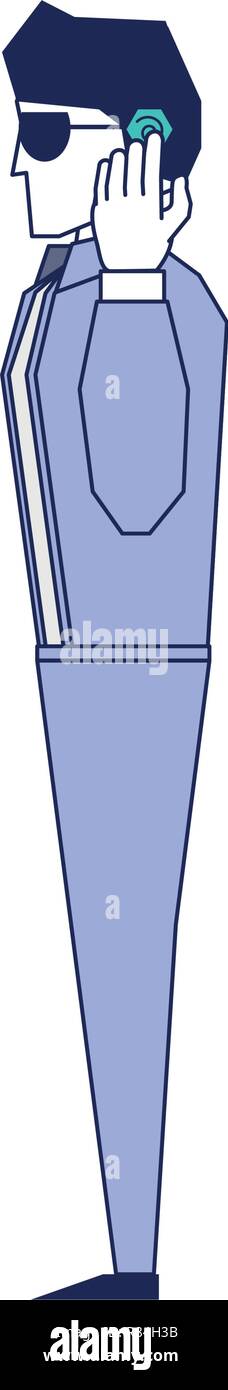 cyber security agent icon vector illustration design Stock Vector Image ...