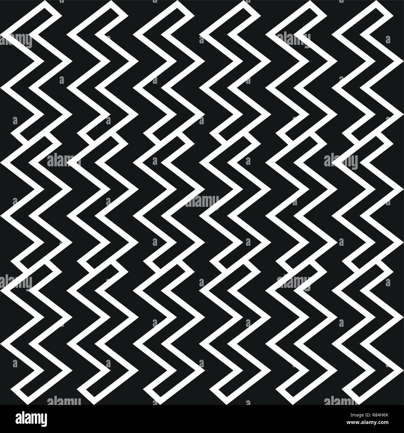 pattern of geometric figures in zig zag vector illustration design ...