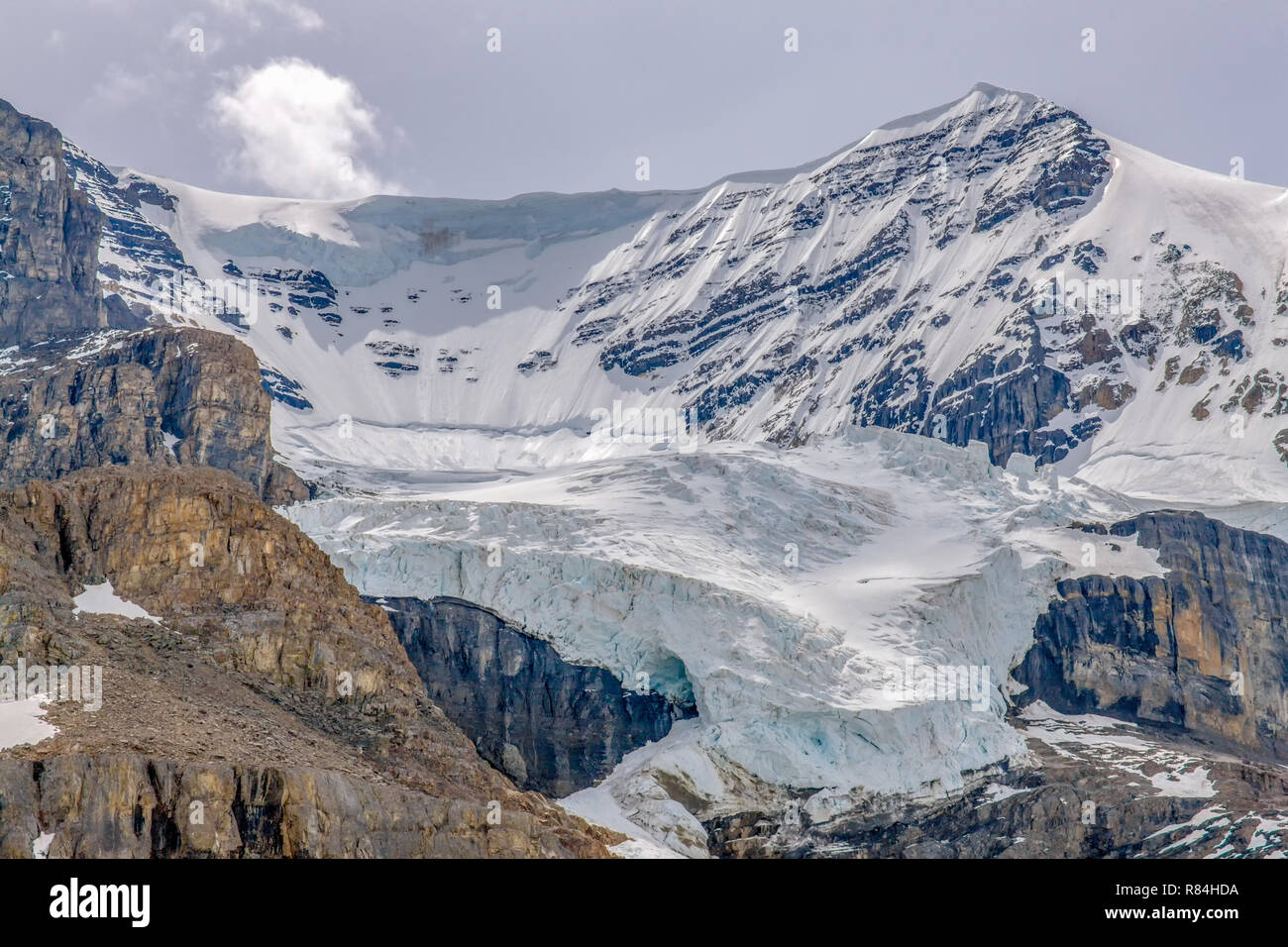 Jasper National Park, Alberta, Canada. Athabasca Glacier along ...