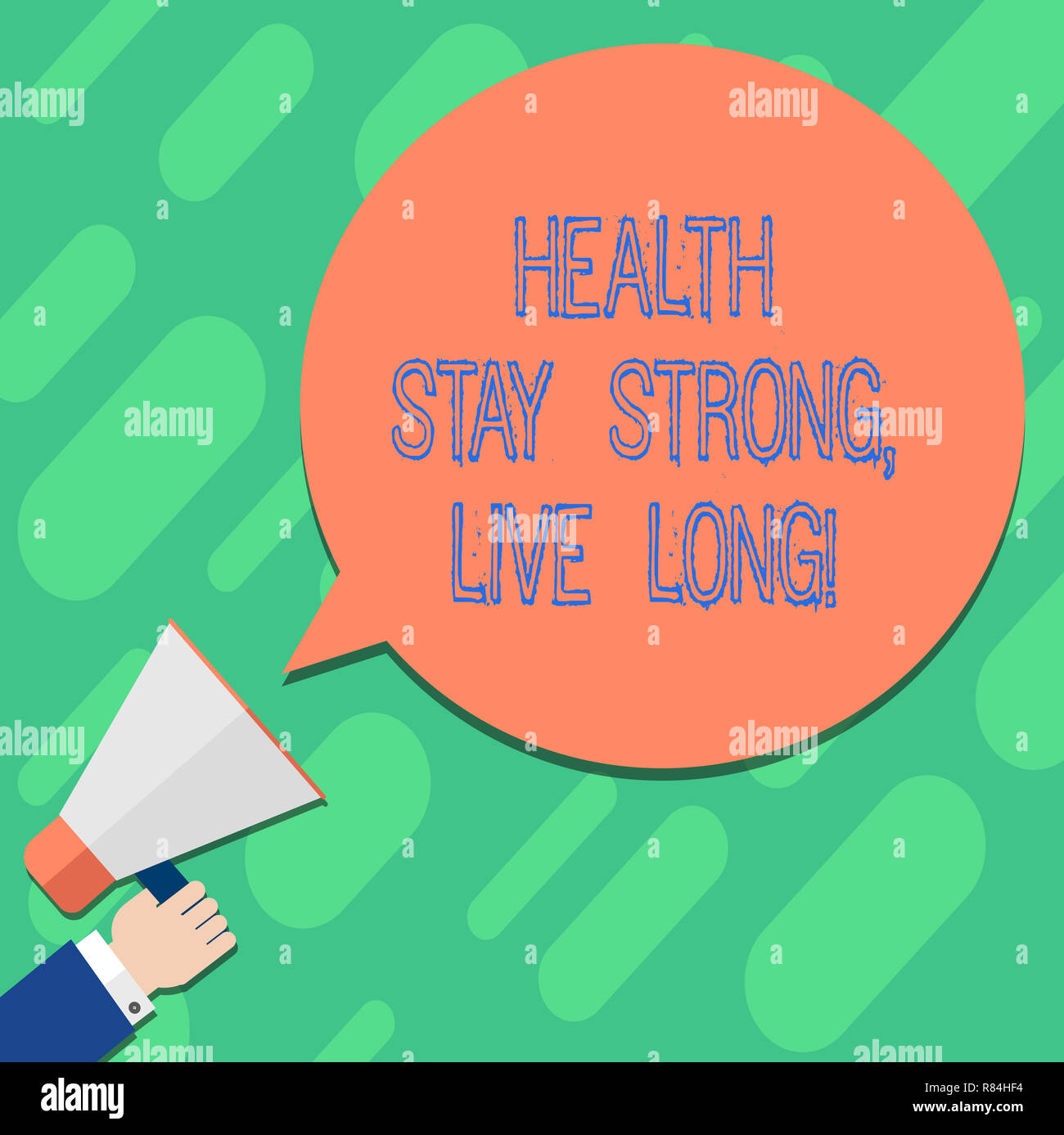 Handwriting text writing Health Stay Strong Live Long. Concept meaning ...