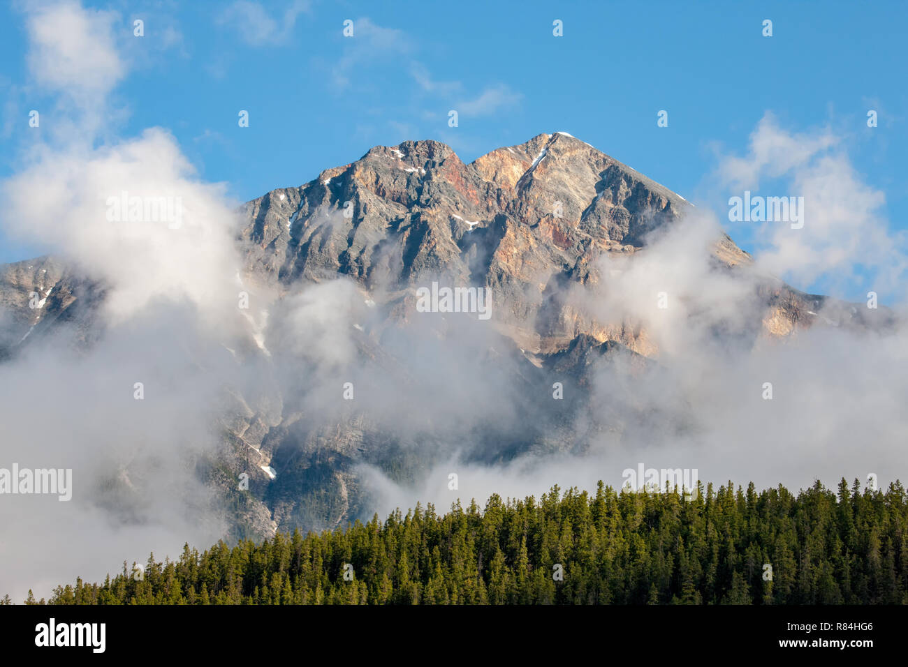 Patricia lake pyramid mountain jasper hi-res stock photography and ...