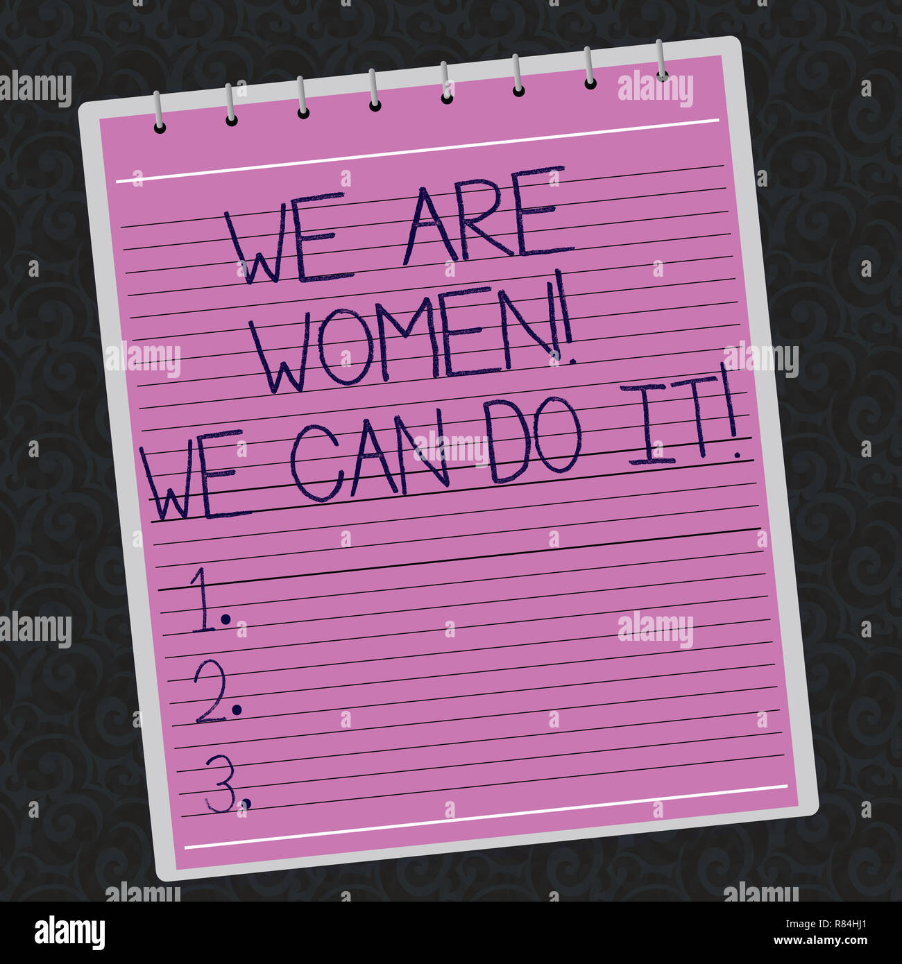 Conceptual hand writing showing We Are Women We Can Do It. Business ...