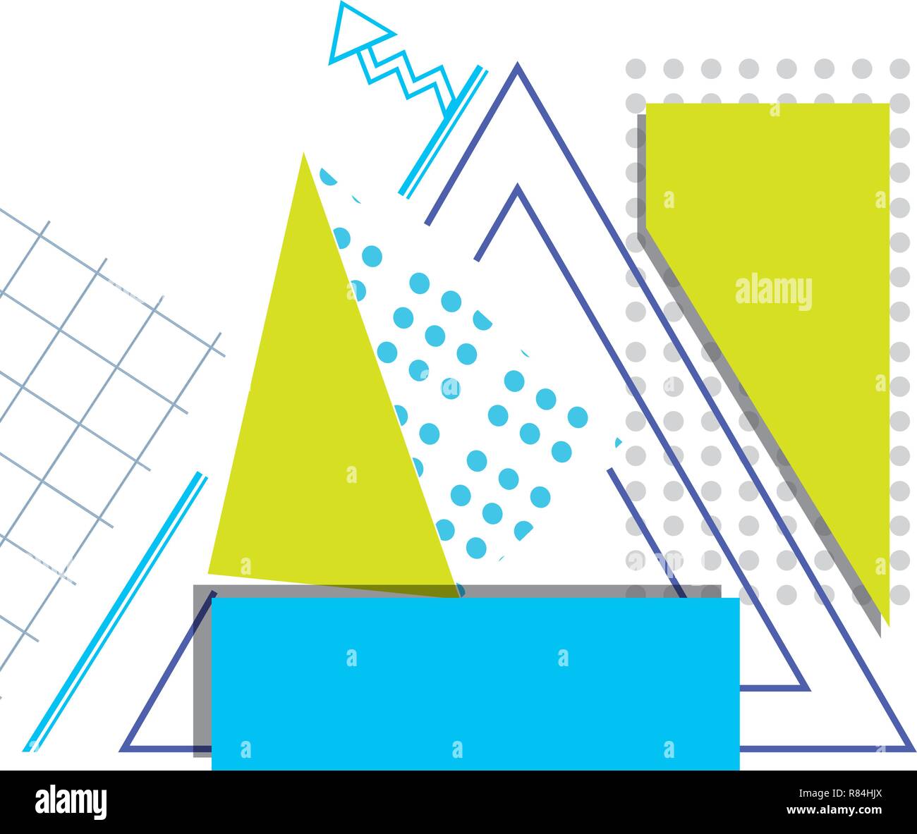 pattern of geometric figures vector illustration design Stock Vector ...