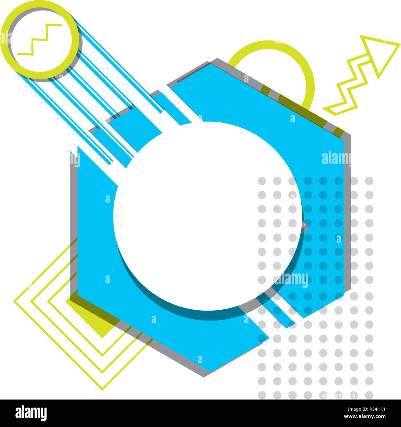pattern of geometric figures vector illustration design Stock Vector ...