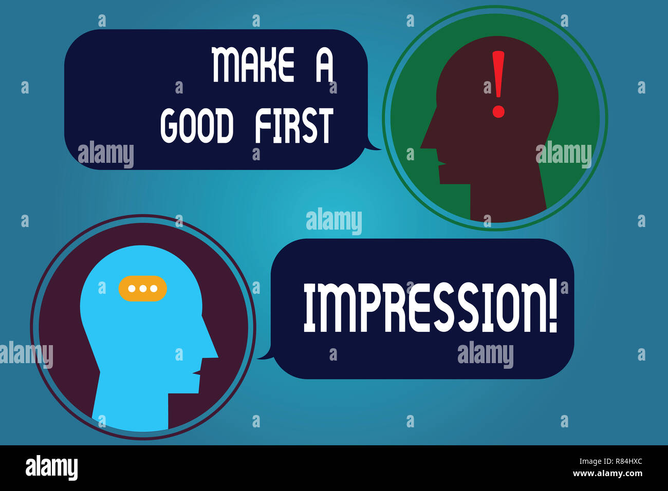 Writing note showing Make A Good First Impression. Business photo ...