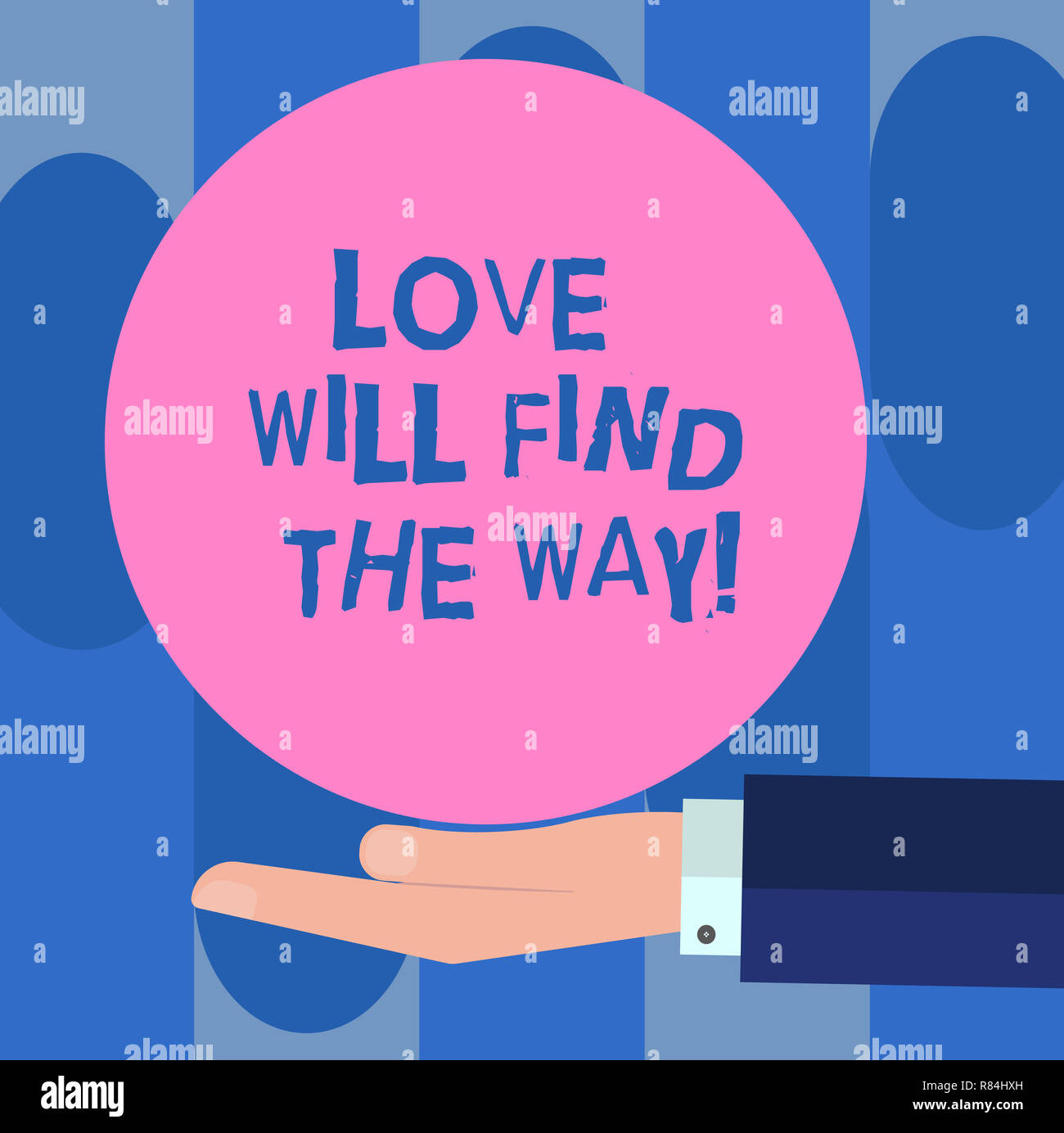 Handwriting text Love Will Find The Way. Concept meaning Inspiration ...