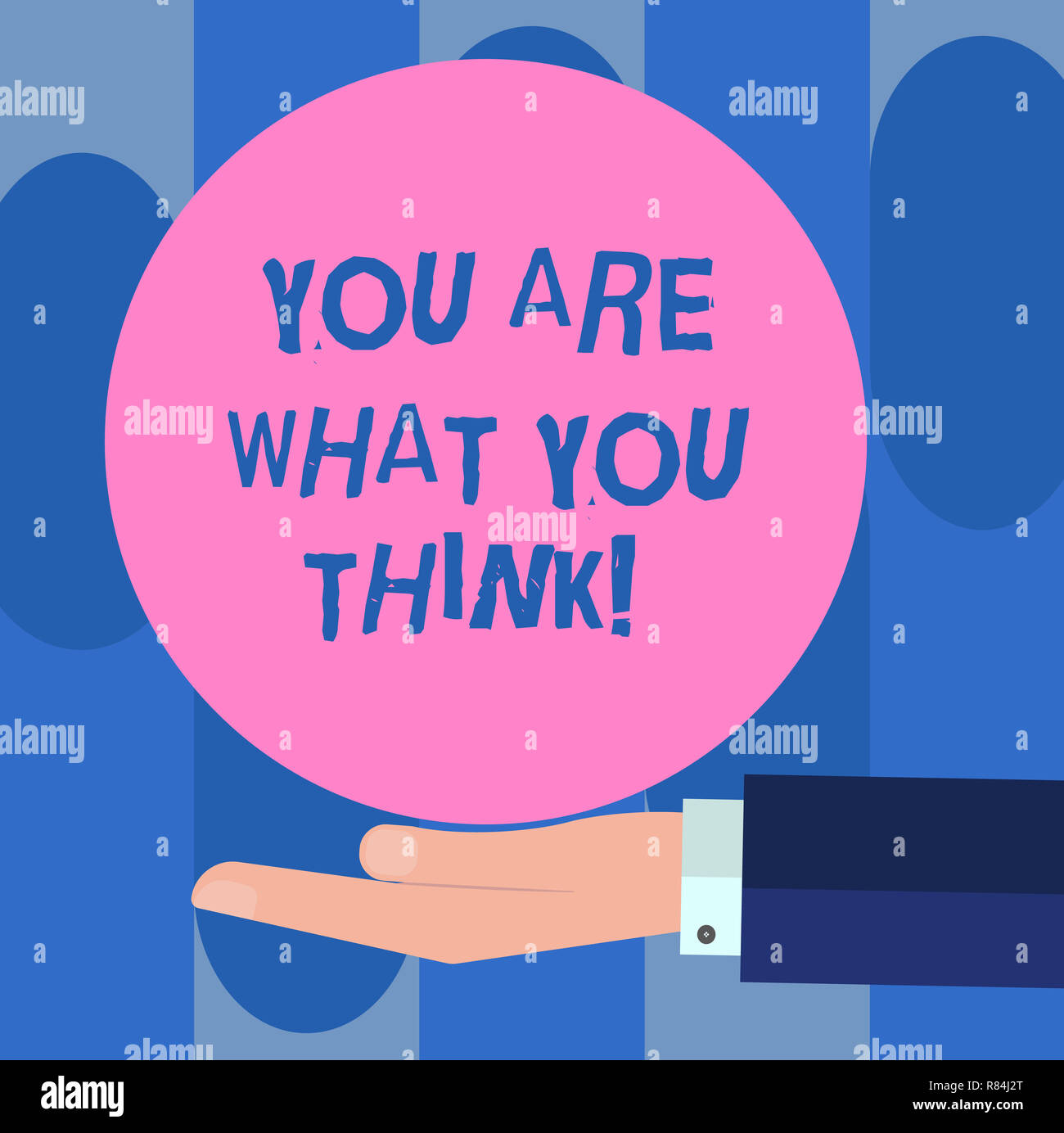 Handwriting text You Are What You Think. Concept meaning Your self ...