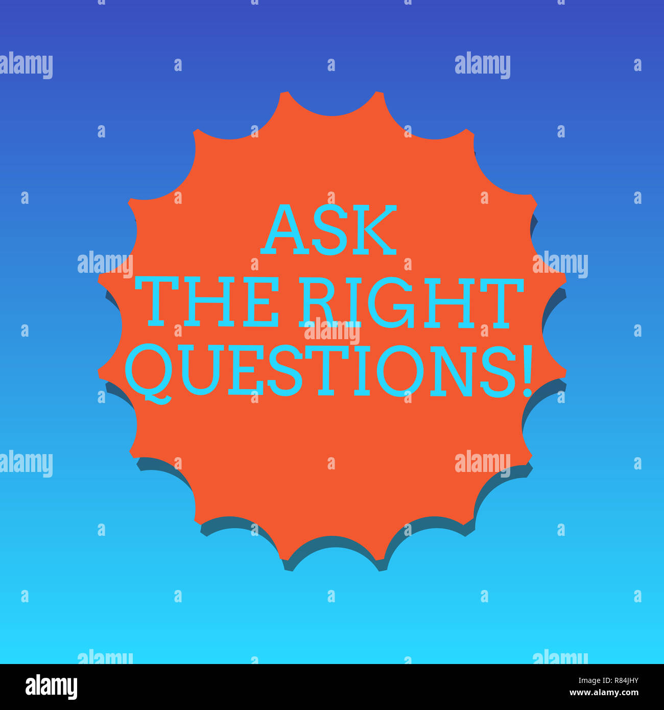 Handwriting text writing Ask The Right Questions. Concept meaning ...