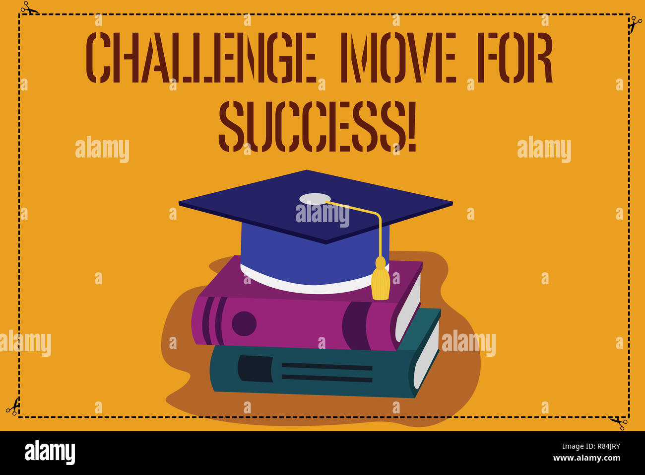 Word writing text Challenge Move For Success. Business concept for ...