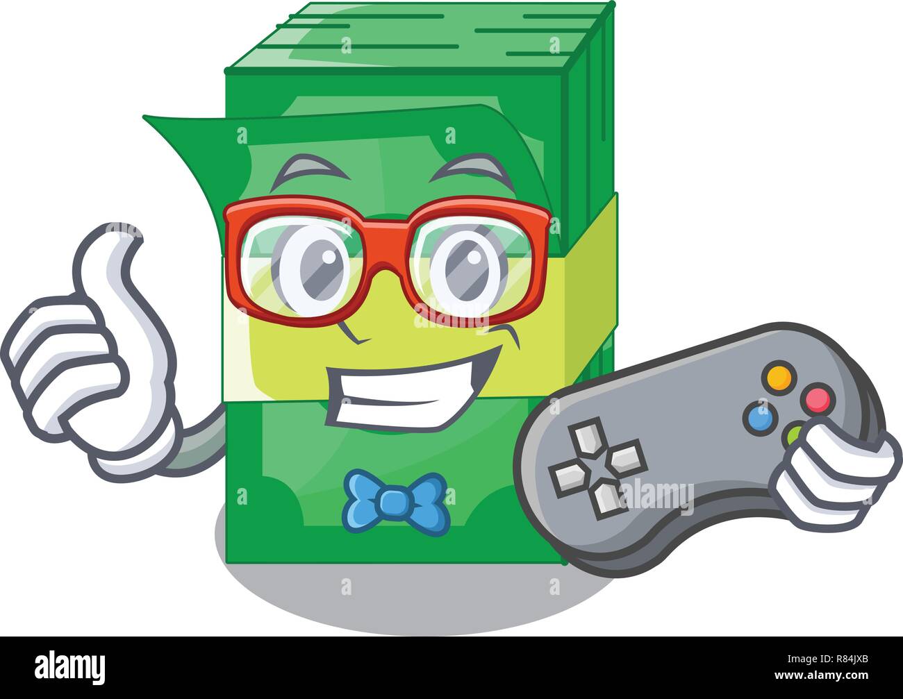 Many dollar notes on pile Stock Vector Images - Alamy